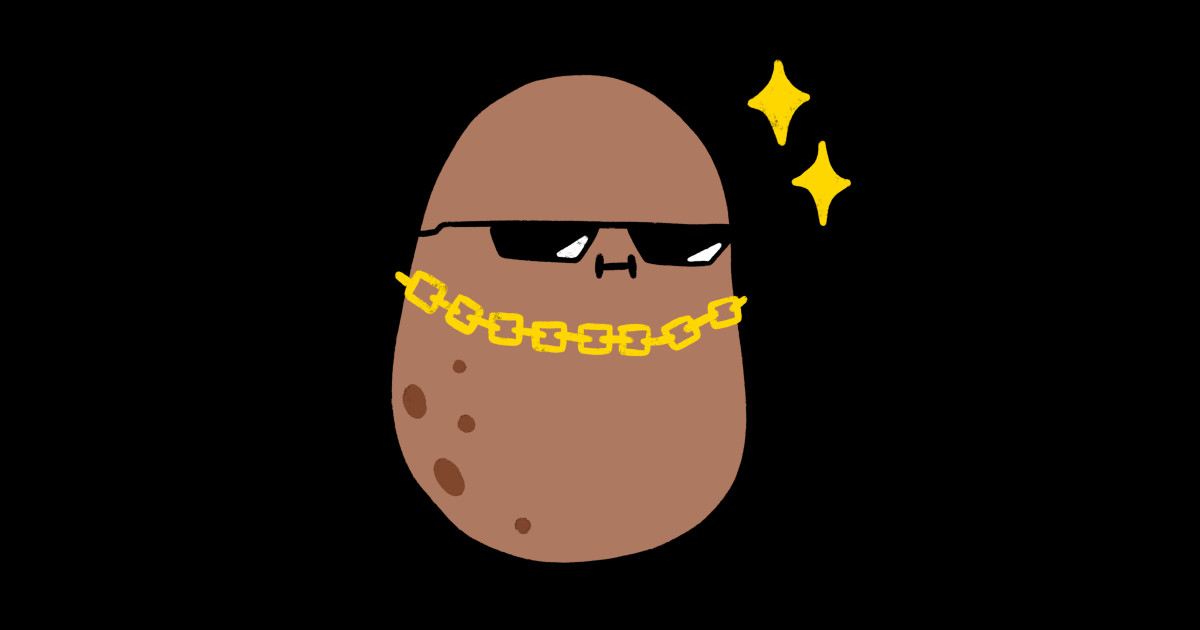 Cool Potato - Cute - Sticker | TeePublic