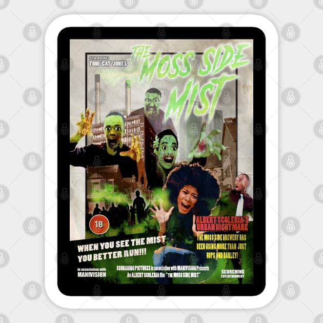 The Moss Side Mist - Manchester - Sticker | TeePublic