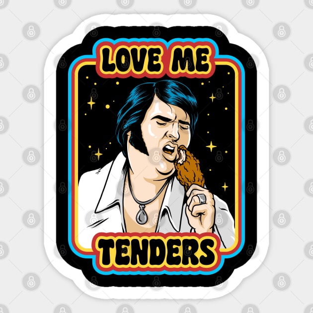 Love Me Tenders - Chicken Tenders - Sticker | TeePublic