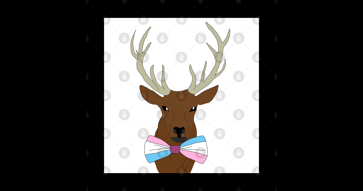 Trans deer - Lgbt - Sticker | TeePublic