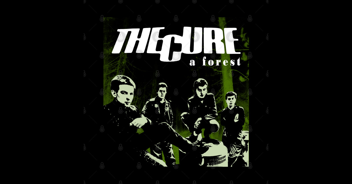 Green A Forest Rock Band - The Cure - Sticker | TeePublic