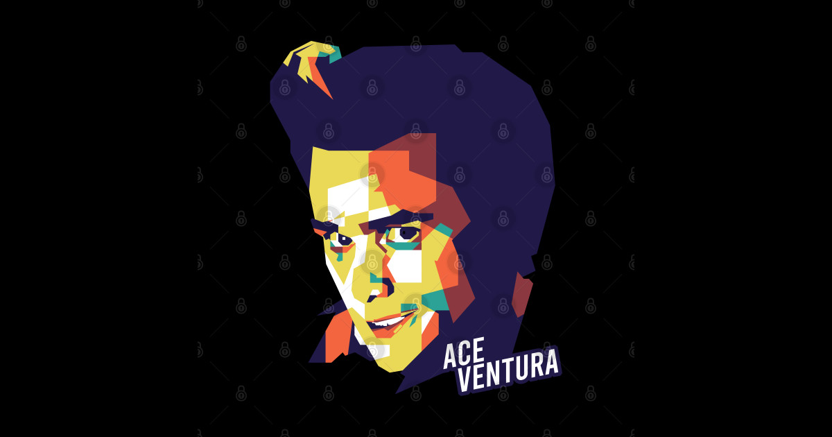 Ace Ventura WPAP Style - Ace Ventura - Sticker | TeePublic