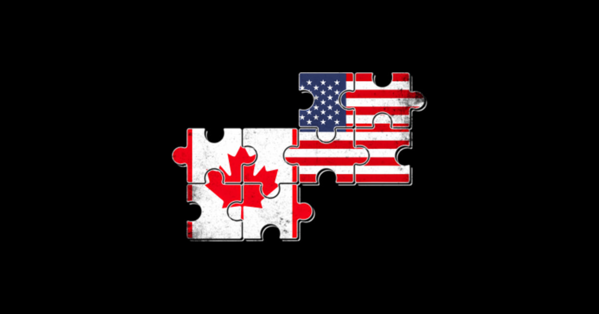 Canada Usa Love Roots Canadian American Flag - National Identity ...