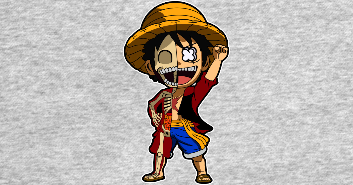 Luffy Half Skeleton //// Pirate King in the Making Tshirt! - Monkey D ...