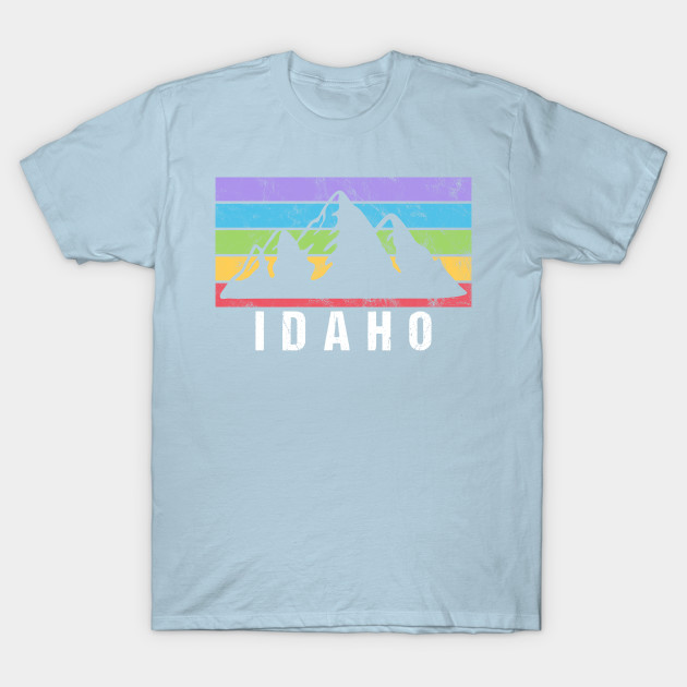 Retro Vintage Idaho USA Mountain Gift - Idaho - T-Shirt sold by Imran ...