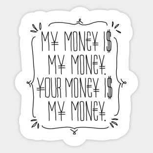 Money Stickers for Sale | TeePublic