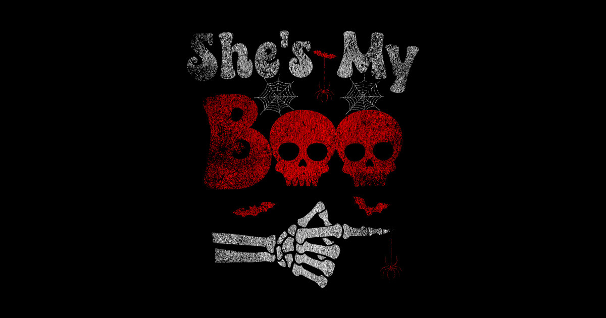 She’s My Boo Skeleton Couples Matching Couple Halloween - Halloween ...