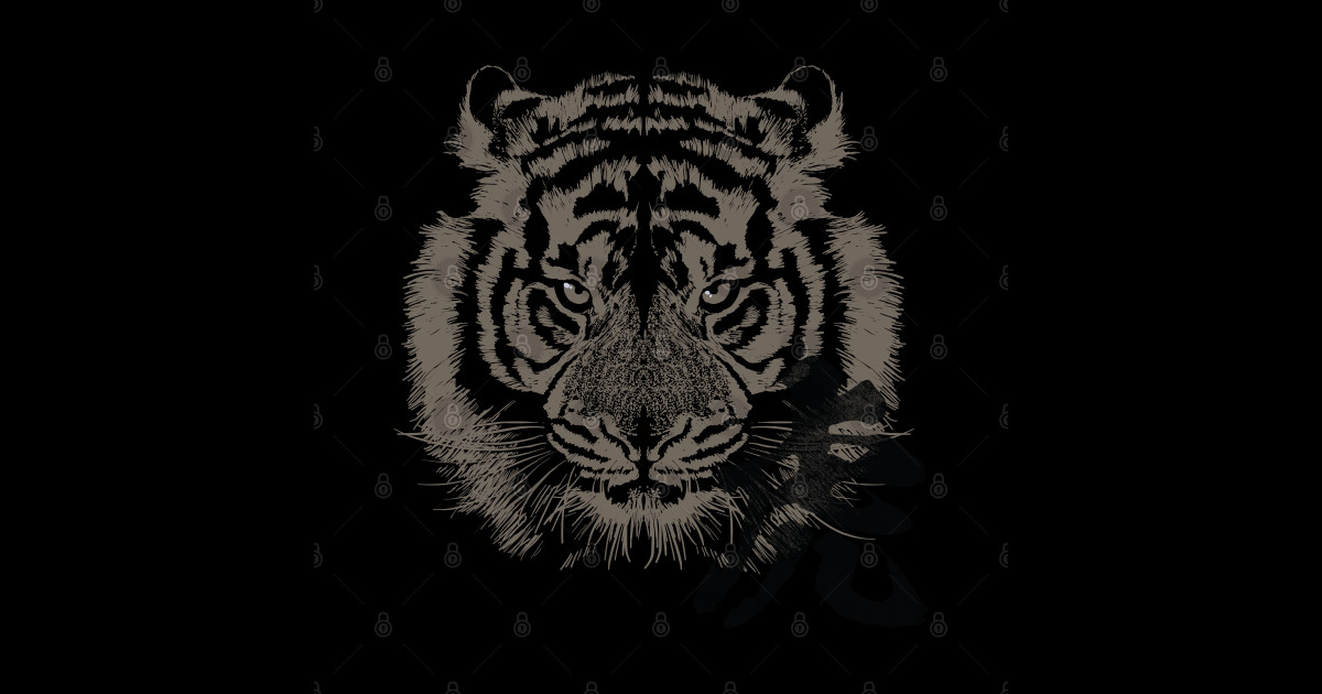 Tiger Japanese kanji calligraphy writing - Tiger Japanese - Sticker ...