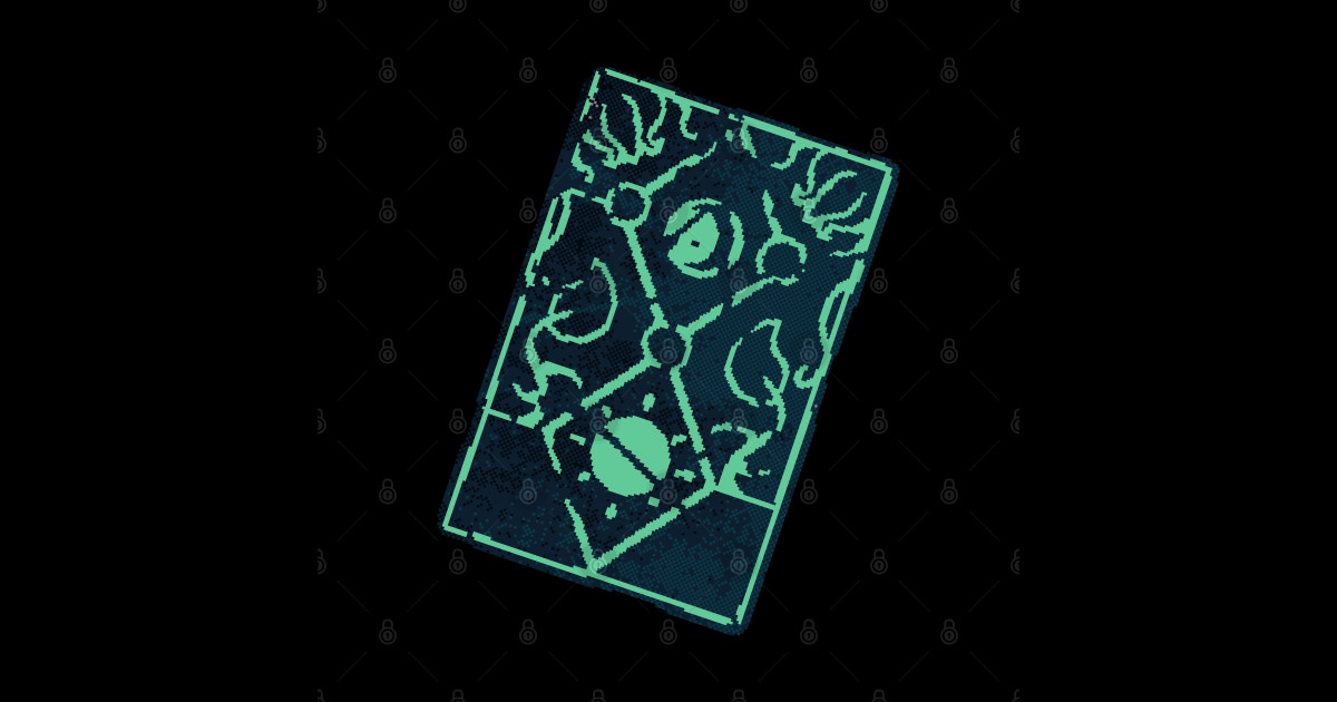 Blacklight Inscryption card - Horror - Sticker | TeePublic