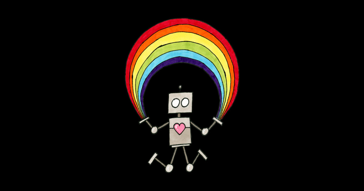 Pride Bot - Pride - Sticker | TeePublic