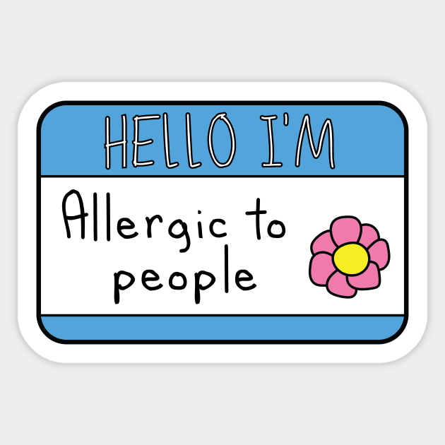 can you be allergic to stickers