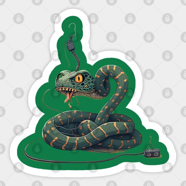 Pete the Python - Snake - Sticker | TeePublic