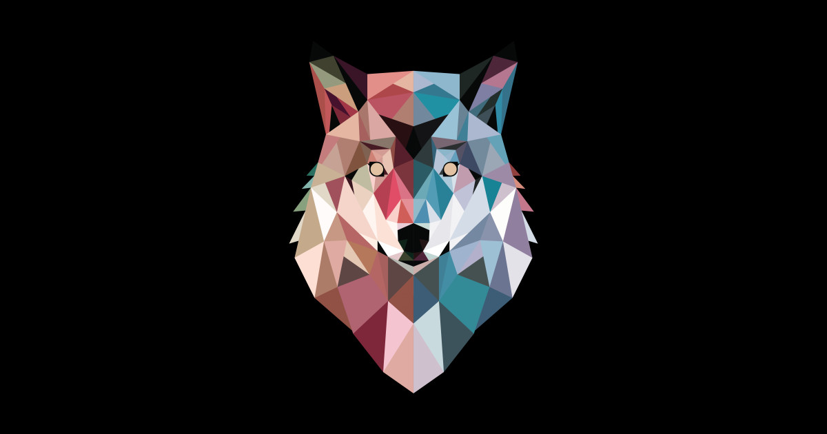Wolf: GeoWolf - Wolf - Sticker | TeePublic