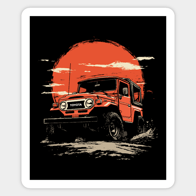 LAND CRUISER FJ40 - Land Cruiser Fj40 - Sticker | TeePublic