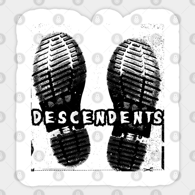 descendents classic boot - Descendents - Sticker | TeePublic