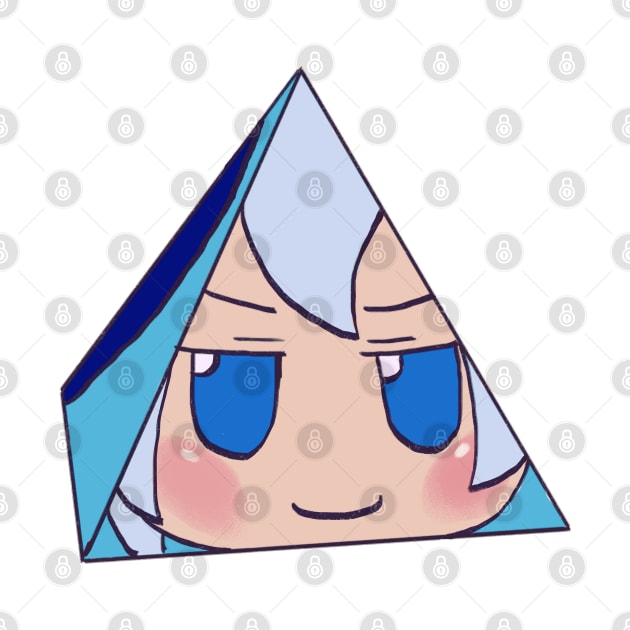 I draw that spinning pyramid cirno fumo plush face / touhou memes ...