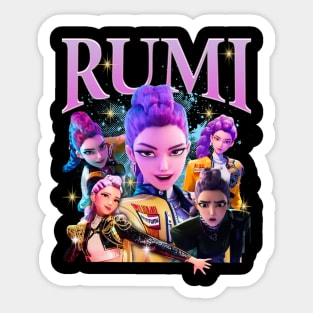 Rumi K Pop Demon Hunters Vintage 90s Stickers for Sale | TeePublic