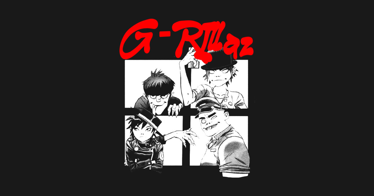 Alternative Rock Band - Gorillaz - T-Shirt | TeePublic