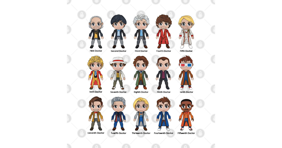 The Doctors Cute - Doctor Who - T-Shirt | TeePublic