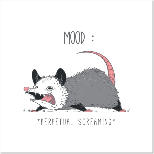 Mood Possum - Screaming Possum - Posters and Art Prints | TeePublic