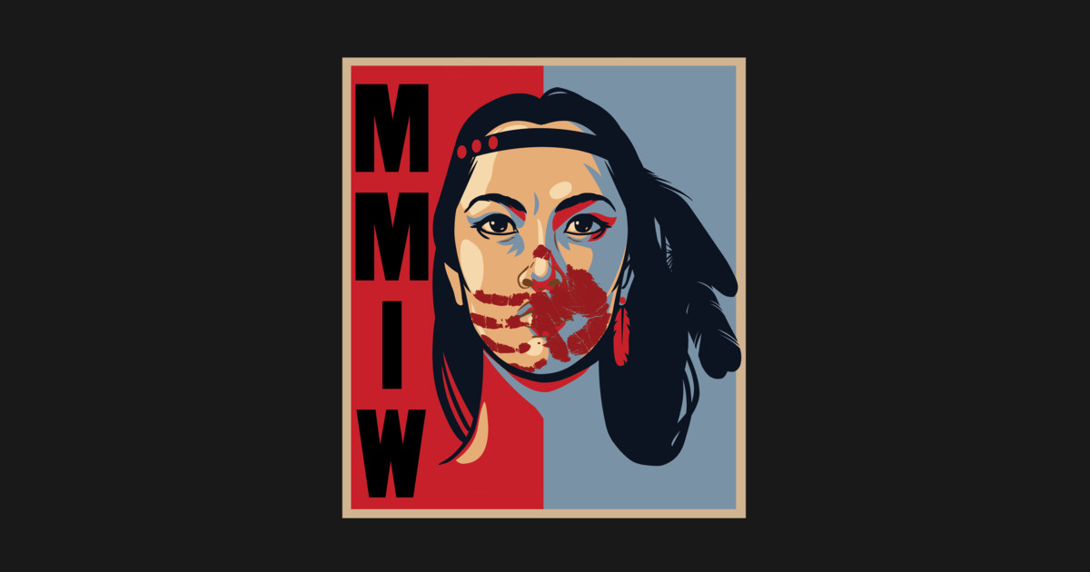 MMIW Awareness Native American Woman Artwork For The Missing and ...