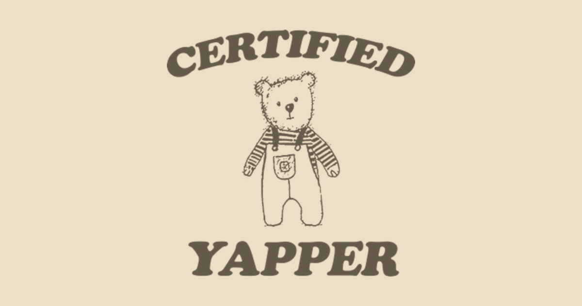 Certified yapper Shirt, Y2K Iconic Funny Cartoon Meme - Yapper - T ...
