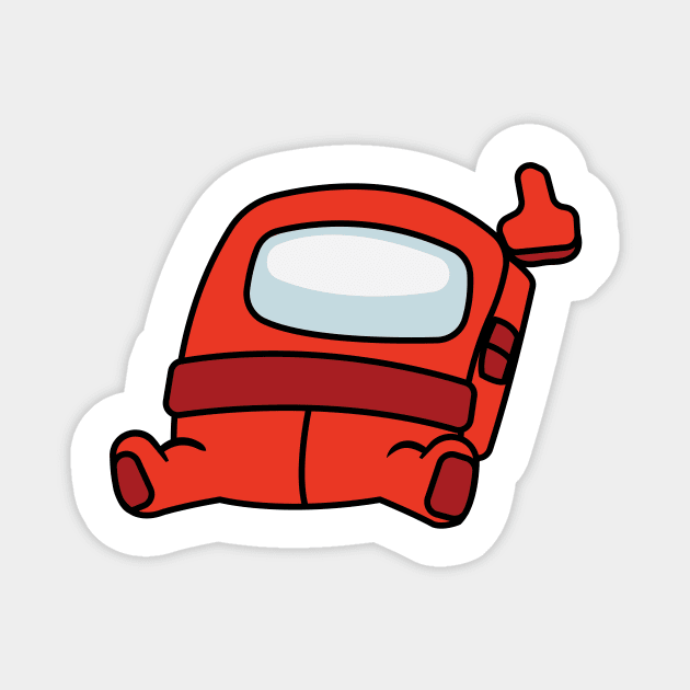 Red Sus Sign #2 - Among Us - Magnet | TeePublic