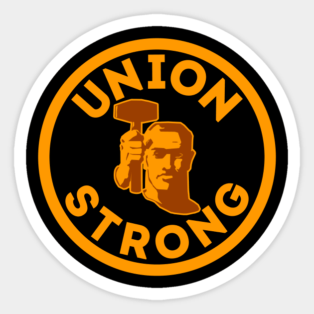 Union Strong Vintage Logo - Union - Sticker | TeePublic