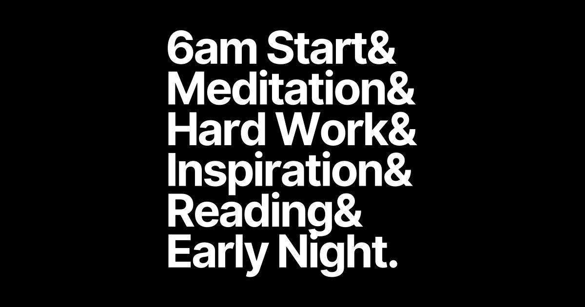 Motivation | 6am Start Meditation Hard Work Inspiration Reading Early ...