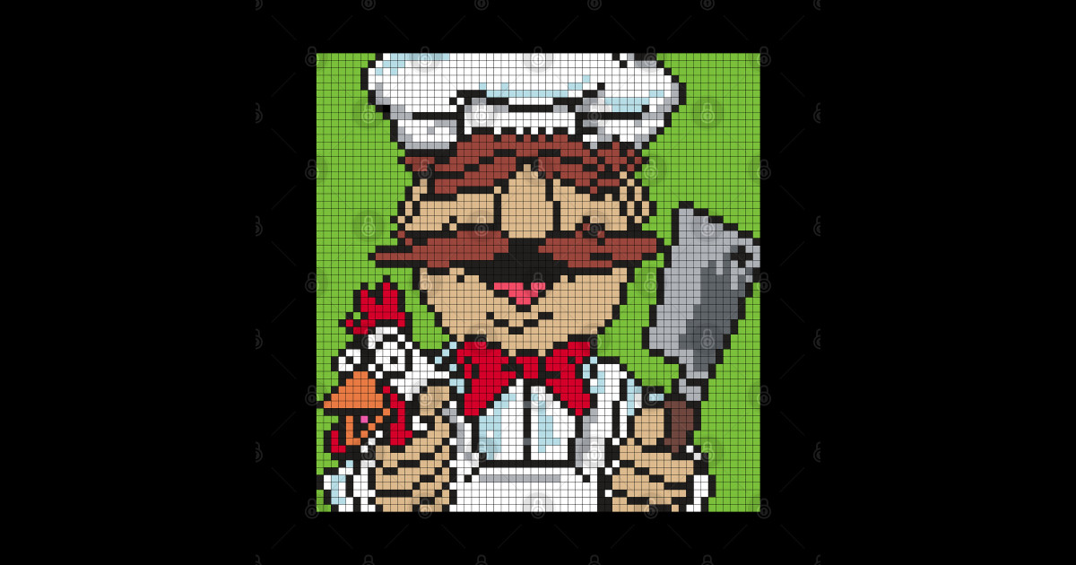 POXELART - Swedish Chef From The Muppets - Poxelart - Magnet | TeePublic