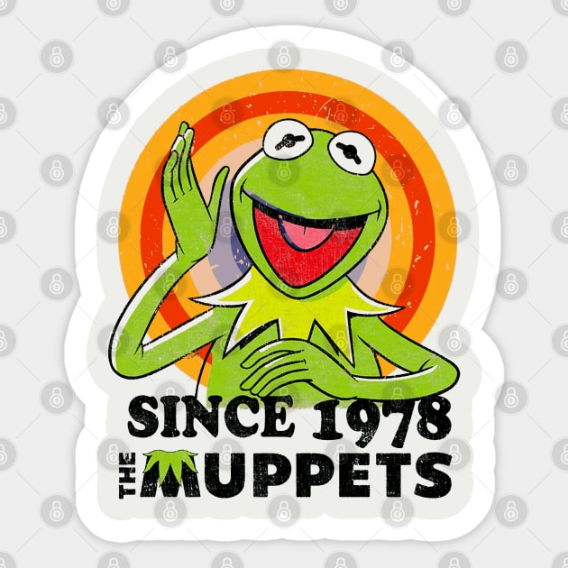 RETRO KERMIT 1978 - Muppets - Sticker | TeePublic
