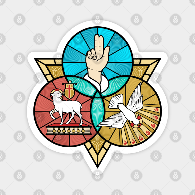 The magnificent seal of the Holy Trinity - Christian Designs - Magnet ...
