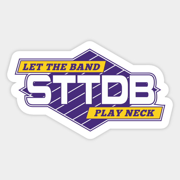 STTDB, Let the Band Play Neck Retro Logo Parody - Sttdb - Sticker ...