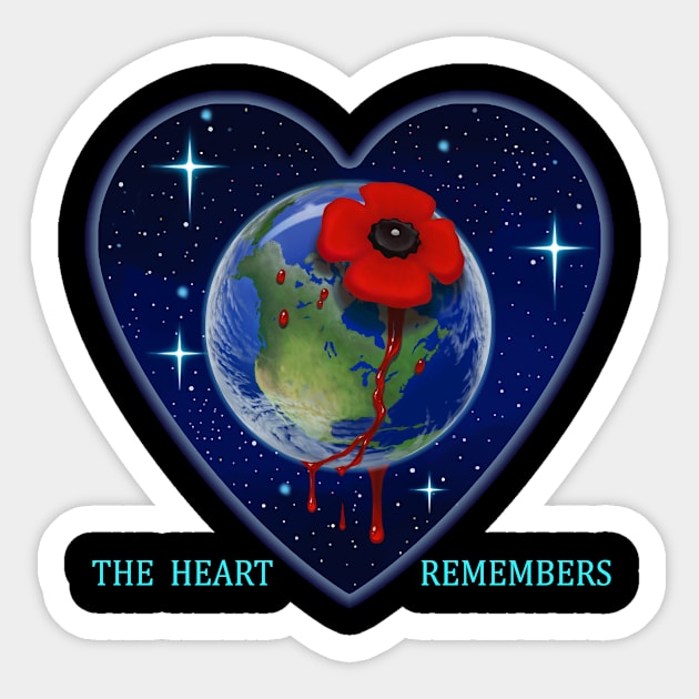 The Heart Remembers - Memorial Day - Sticker | TeePublic