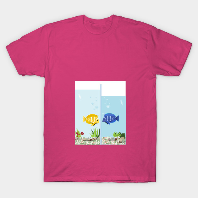 Fish in the aquarium - Aquarium - T-Shirt | TeePublic
