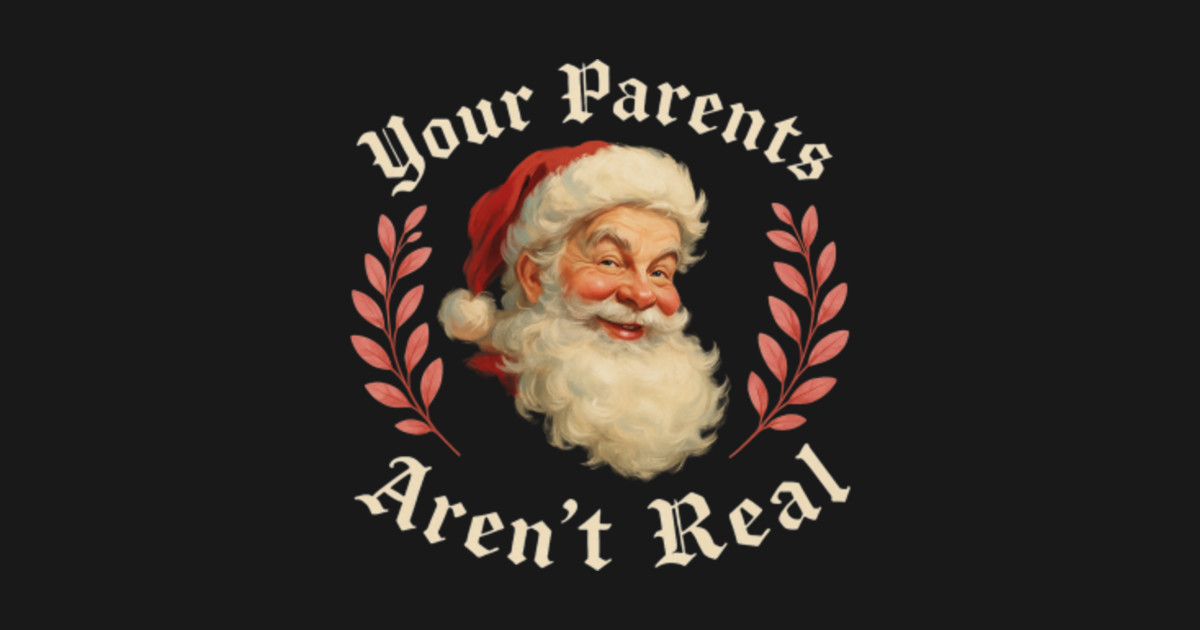 Vintage Santa Dark Humor Christmas Design - Dark Christmas Humor - T ...
