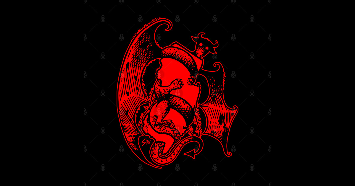 Red Jersey Devil - Cryptid - Pin | TeePublic