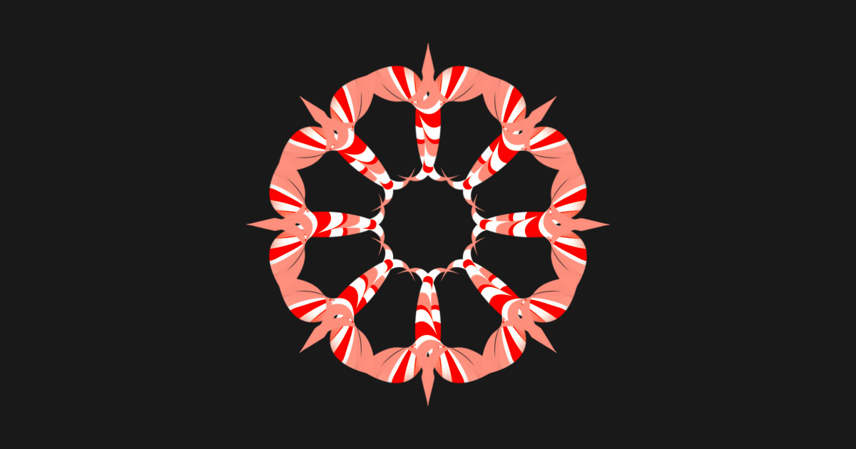 Candy cane mandala - Mandala - T-Shirt | TeePublic