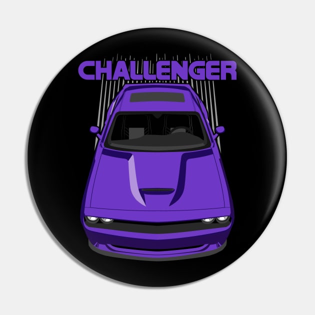 Challenger - Purple - Challenger - Pin | TeePublic