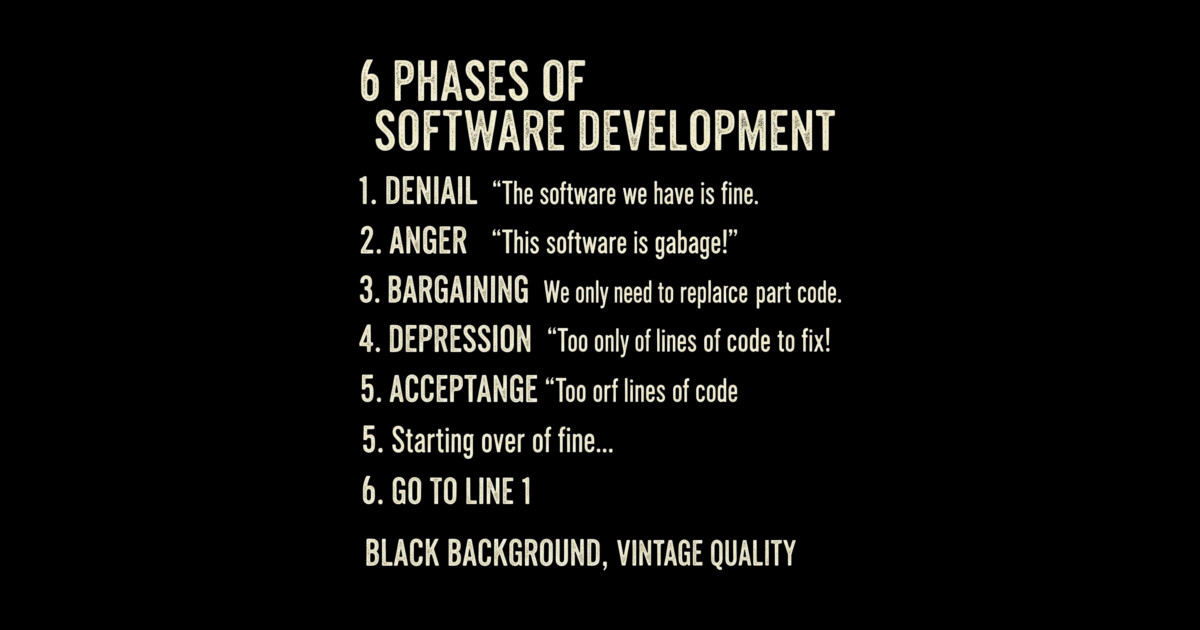 6 Phases of Software Development Funny - 6 Phases Of Software ...