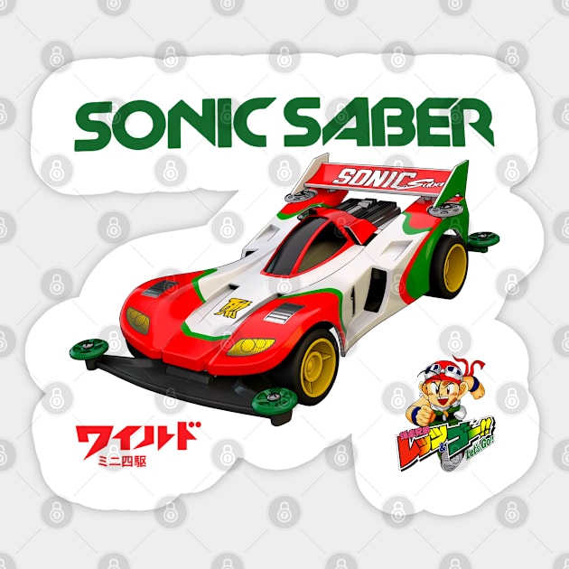 Sonic of Saber - Tamiya - Sticker | TeePublic