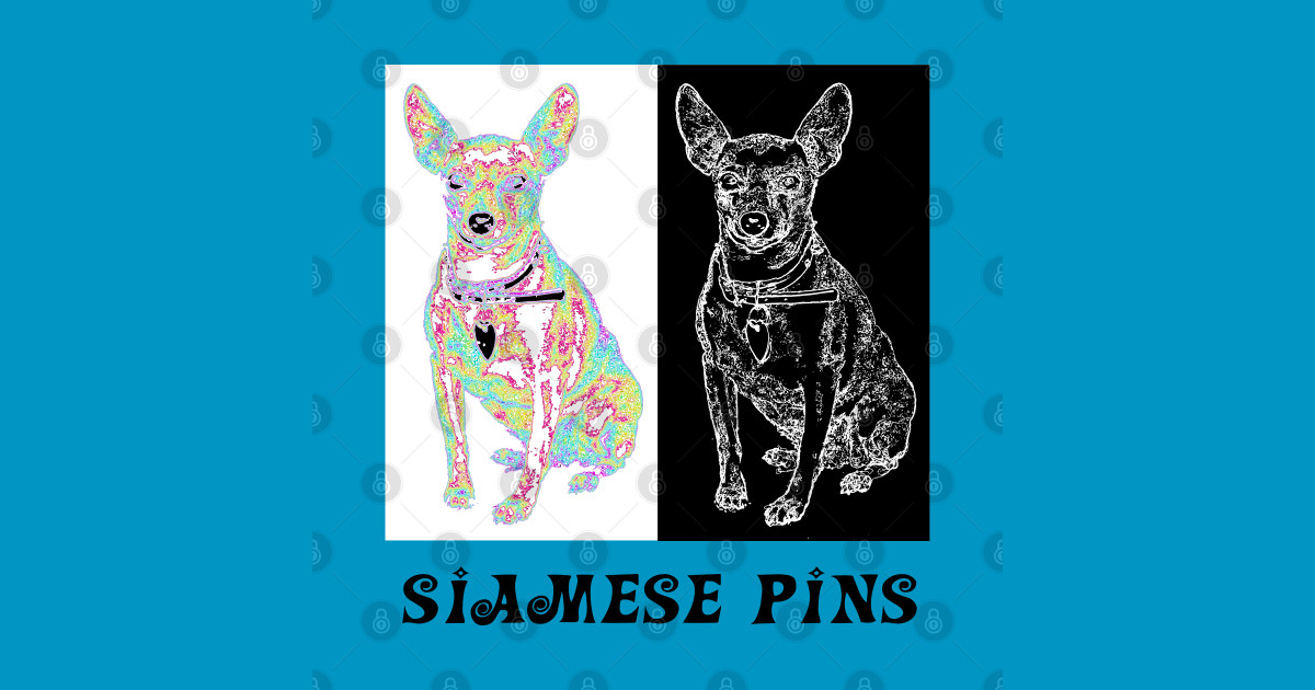 Siamese Pins - Pinscher - T-Shirt | TeePublic