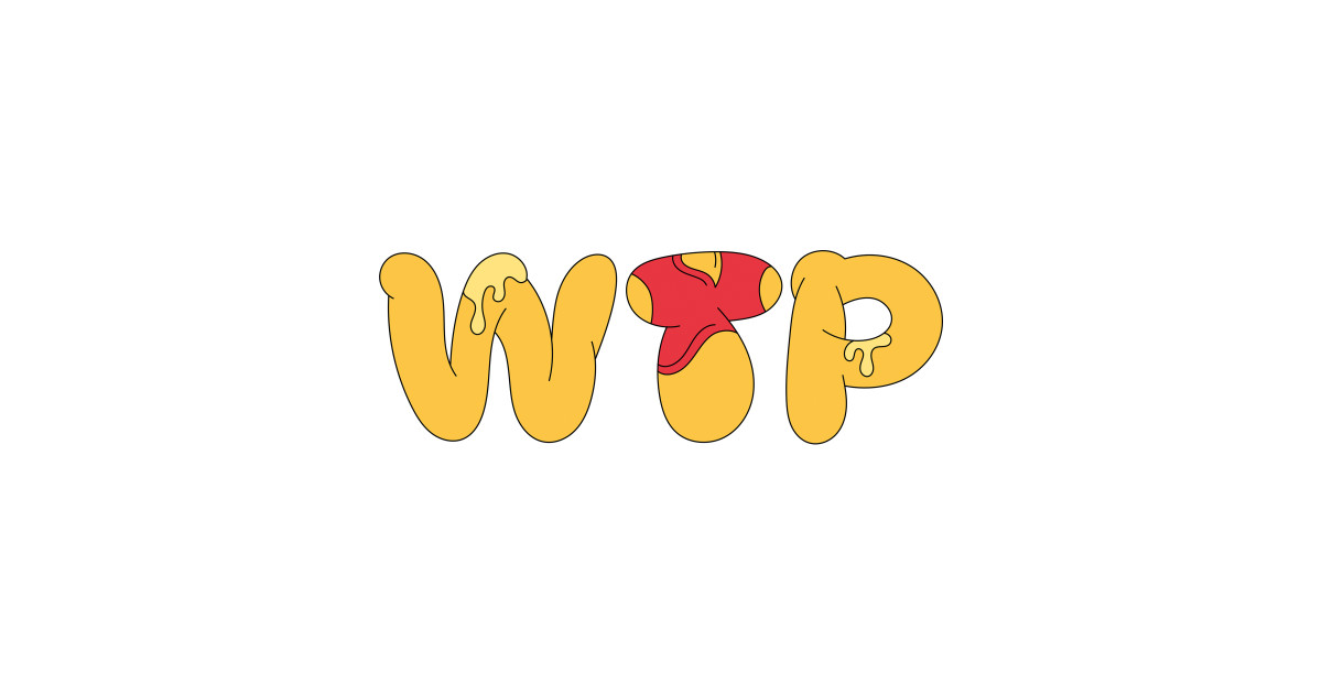 Cute Bear Acronym "WTP" Illustrative Typography - Illustrative ...
