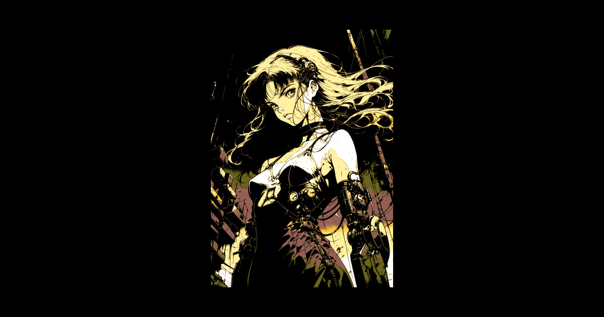 Humanoid No.28 - Cyborg Girl - Sticker | TeePublic