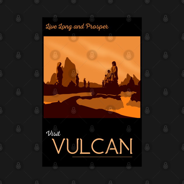 Vulcan Travel Poster - Star Trek - T-Shirt | TeePublic