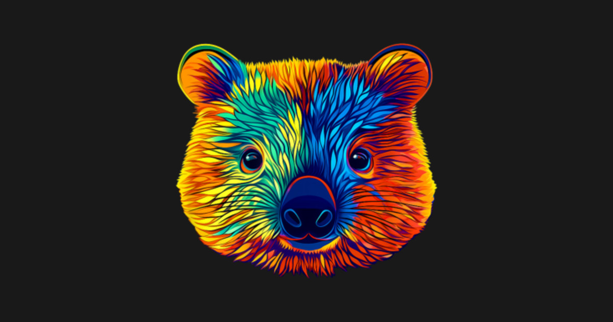 Colorful Wombat - Colorful Wombat - T-Shirt | TeePublic