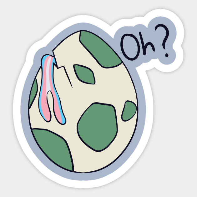 Trans Egg Crack - Transgender - Sticker | TeePublic