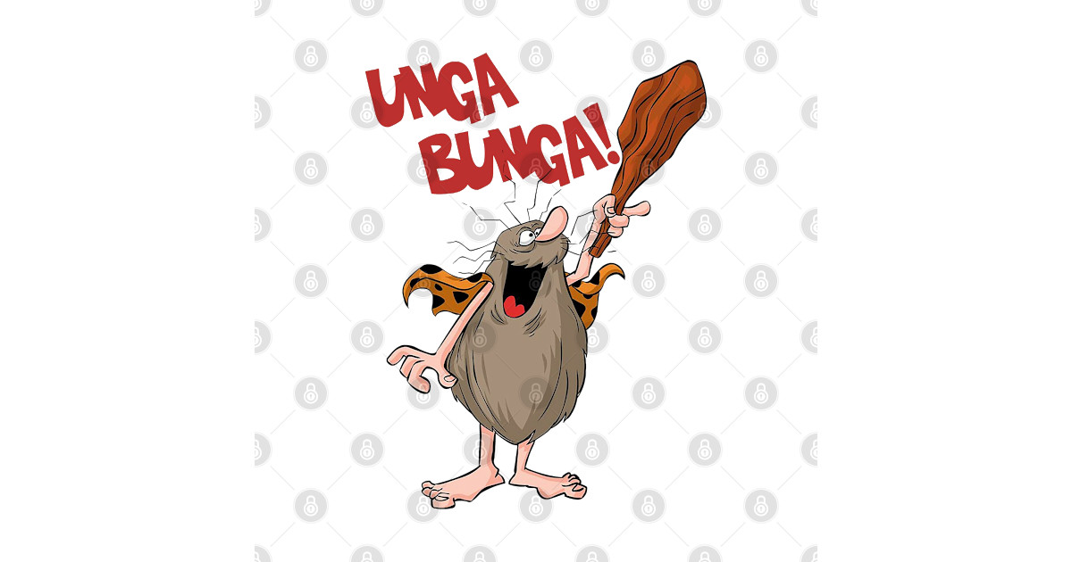 UNGA BUNGA - Captain Caveman - Cartoon - T-Shirt | TeePublic
