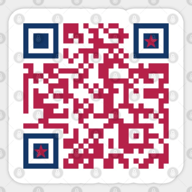Trump-Dancing-QR-Code - Trump Dancing Qr Code - Sticker | TeePublic