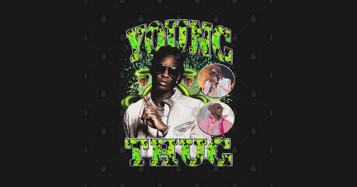 Young Thug Green - Young Thug - T-Shirt | TeePublic